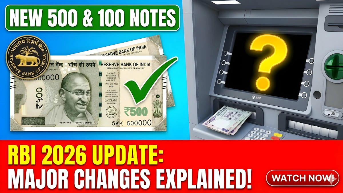 RBI 2026 Alert: New ₹100 & ₹500 Notes – Latest Features & Changes ...